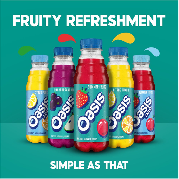 Oasis 12 x 500ml Case (Multiple Flavours) – GSC FOODS