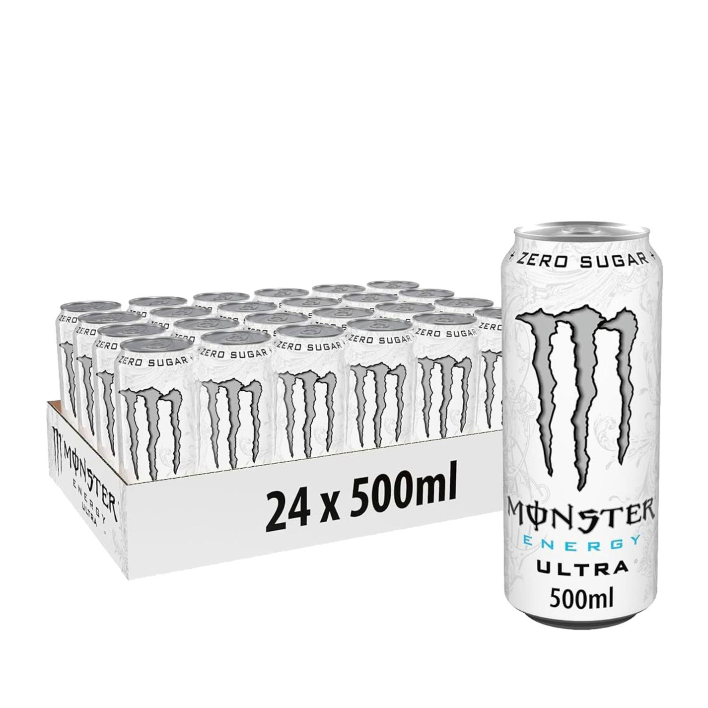 Monster Ultra White 24 x 500ml Cans Case – GSC FOODS